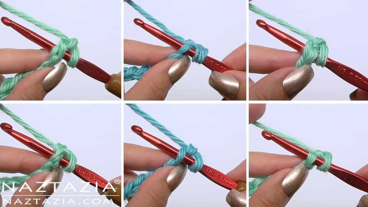 Six Ways to Crochet into a Chain - Naztazia