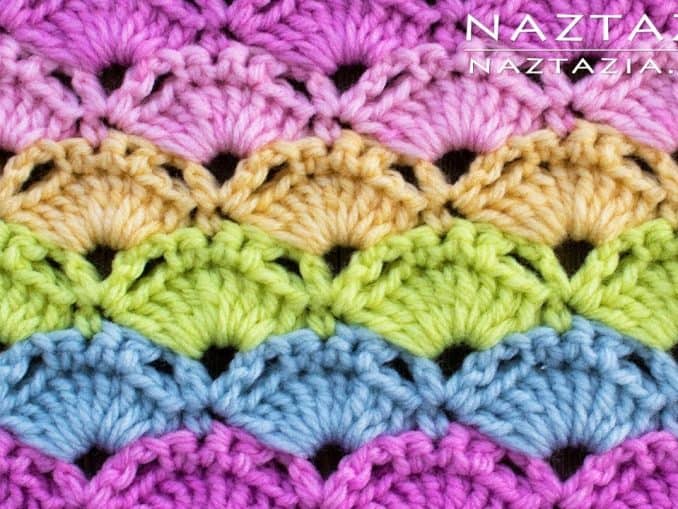 Wavy Shell Stitch Border Edging - Naztazia