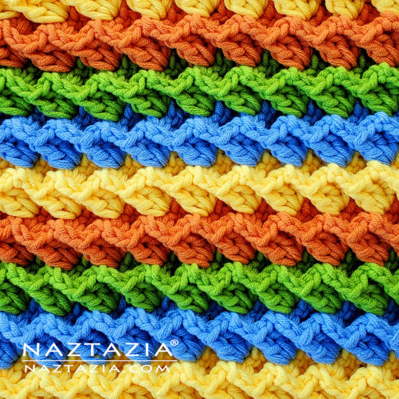 Crochet 3D Wave Stitch - Naztazia