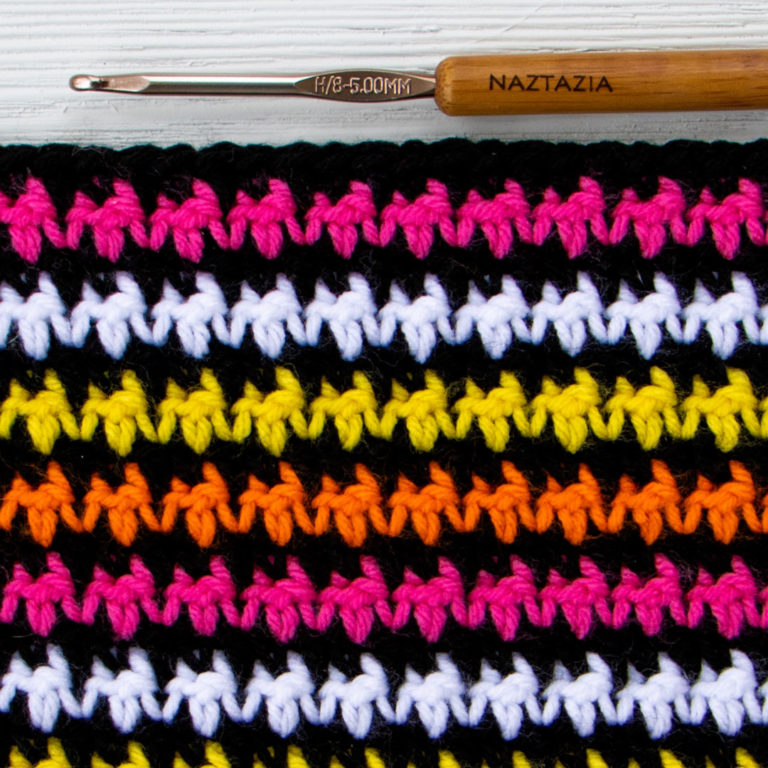 Crochet Houndstooth Stitch Pattern - Naztazia