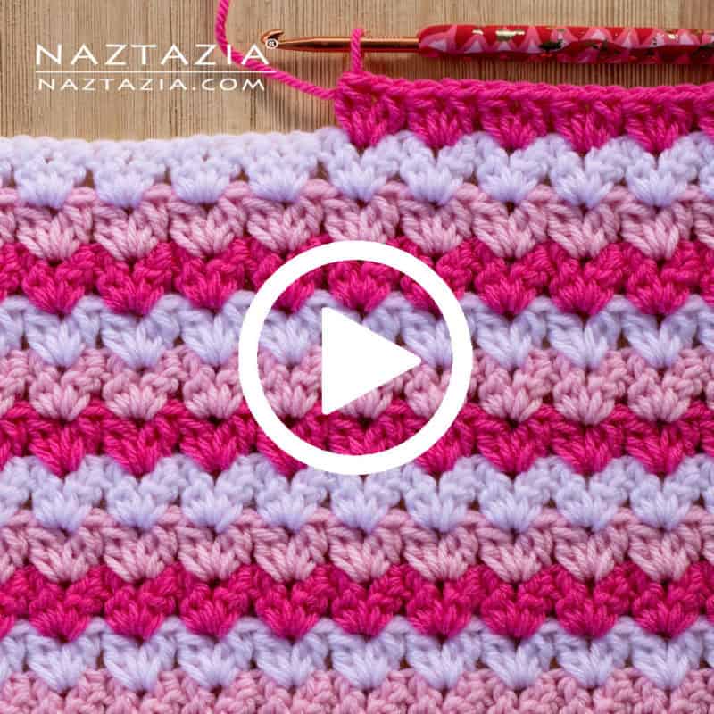 Crochet V-Stitch Cluster - Naztazia