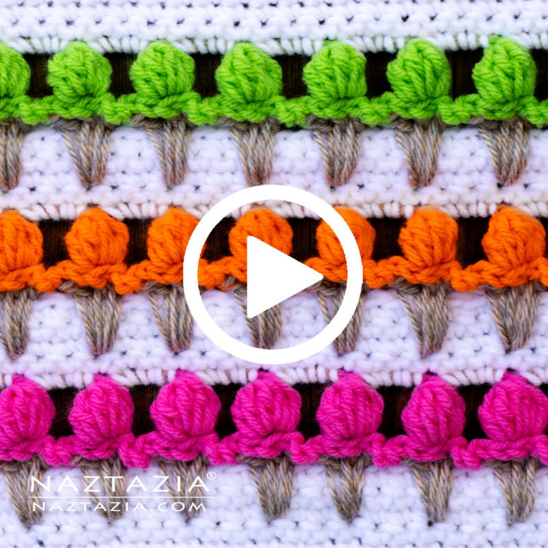 Crochet Ice Cream Cone Stitch - Naztazia