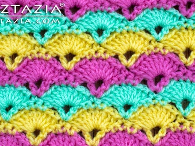 Wavy Shell Stitch Border Edging - Naztazia
