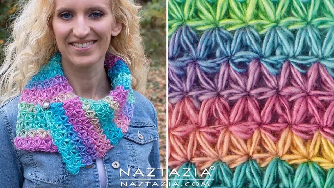 How to Crochet Oh My Stars Scarf - Naztazia