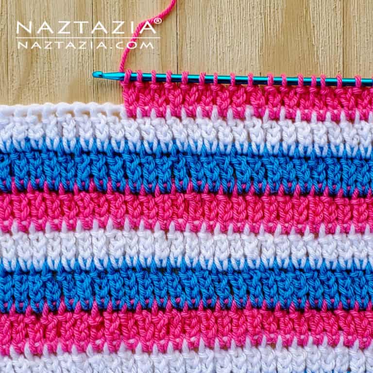 Tunisian Crochet Chain Stitch Pattern - Naztazia