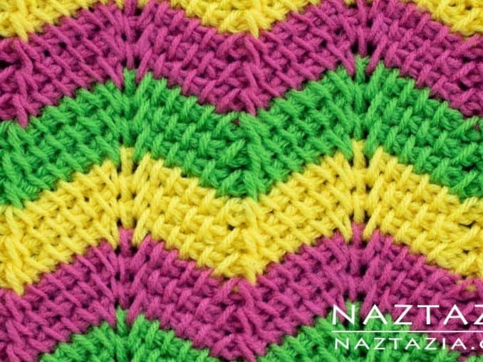 Wavy Shell Stitch Border Edging - Naztazia